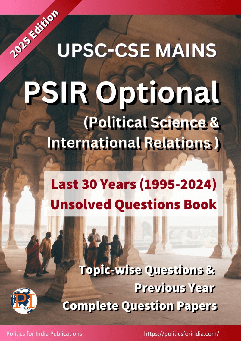 UPSC Prelims CSAT Topic Wise PYQs (eBook) - Politics for India